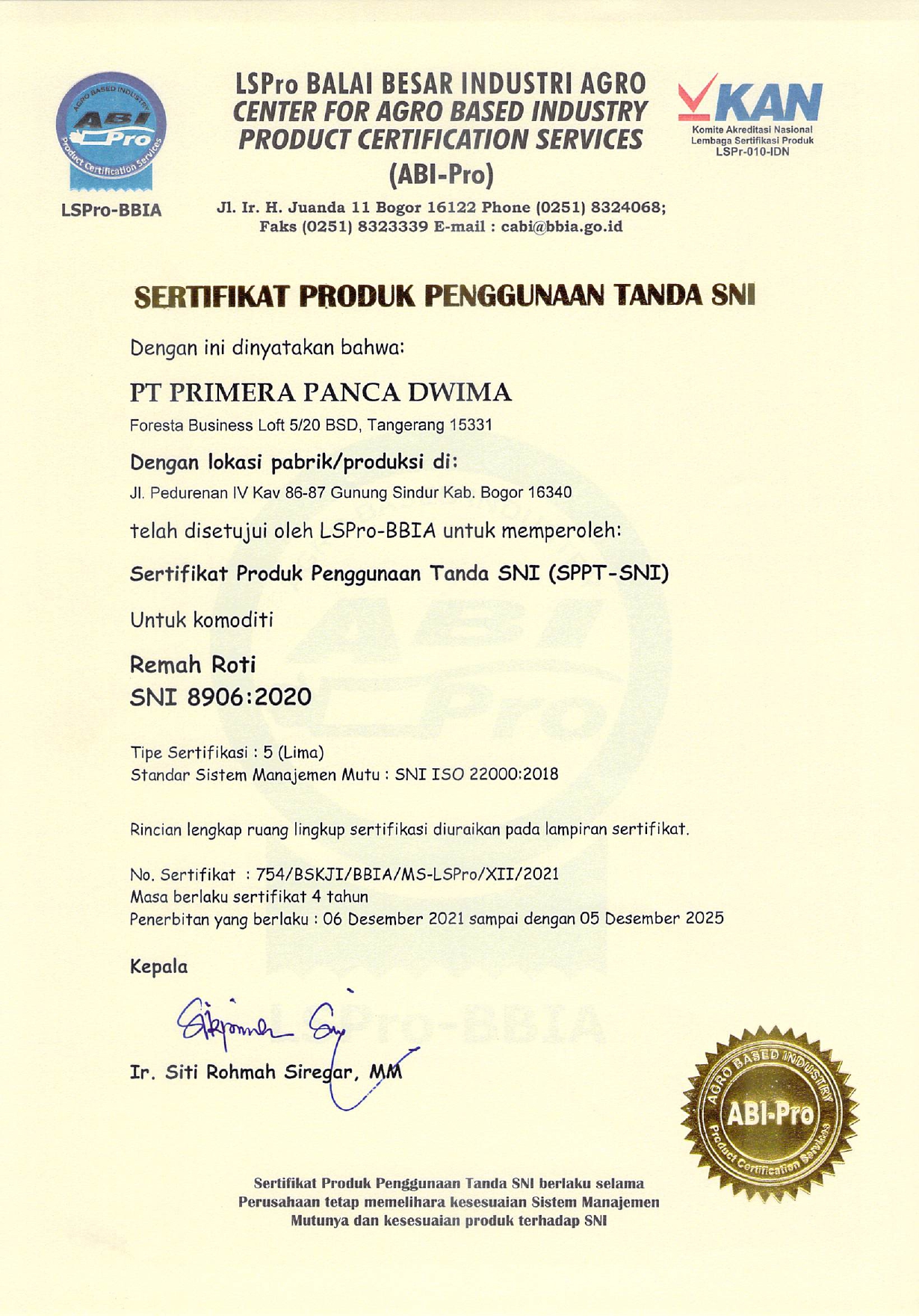 Primera Indonesian's First Panko | Welcome to PT.Primera Panca Dwima